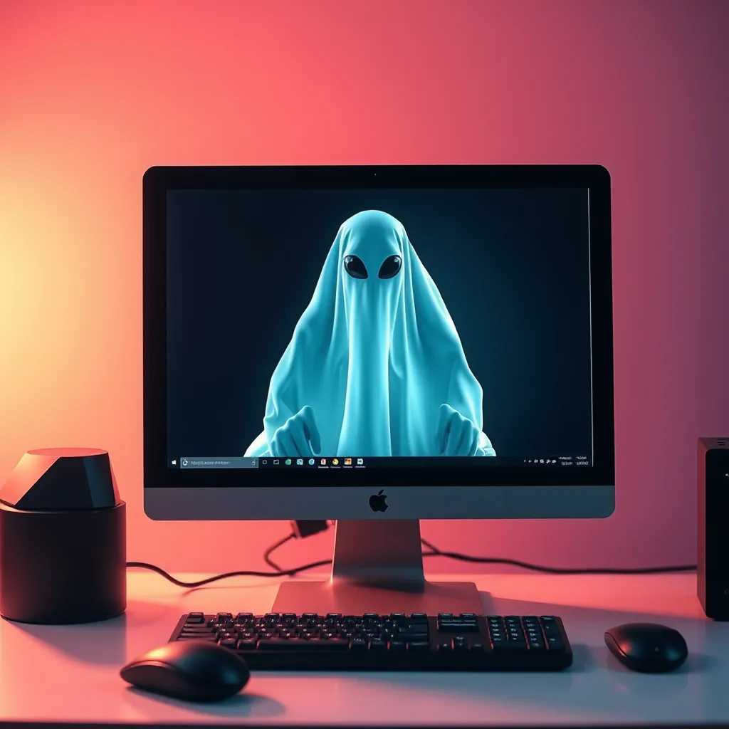 Mysterious Ghostly Reflection Spotted in Computer Photo : MysteryLores