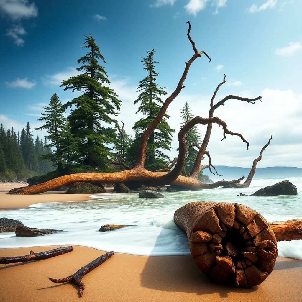 Terrifying Ocean Forces: Cedar Trees Stranded on La Push : MysteryLores