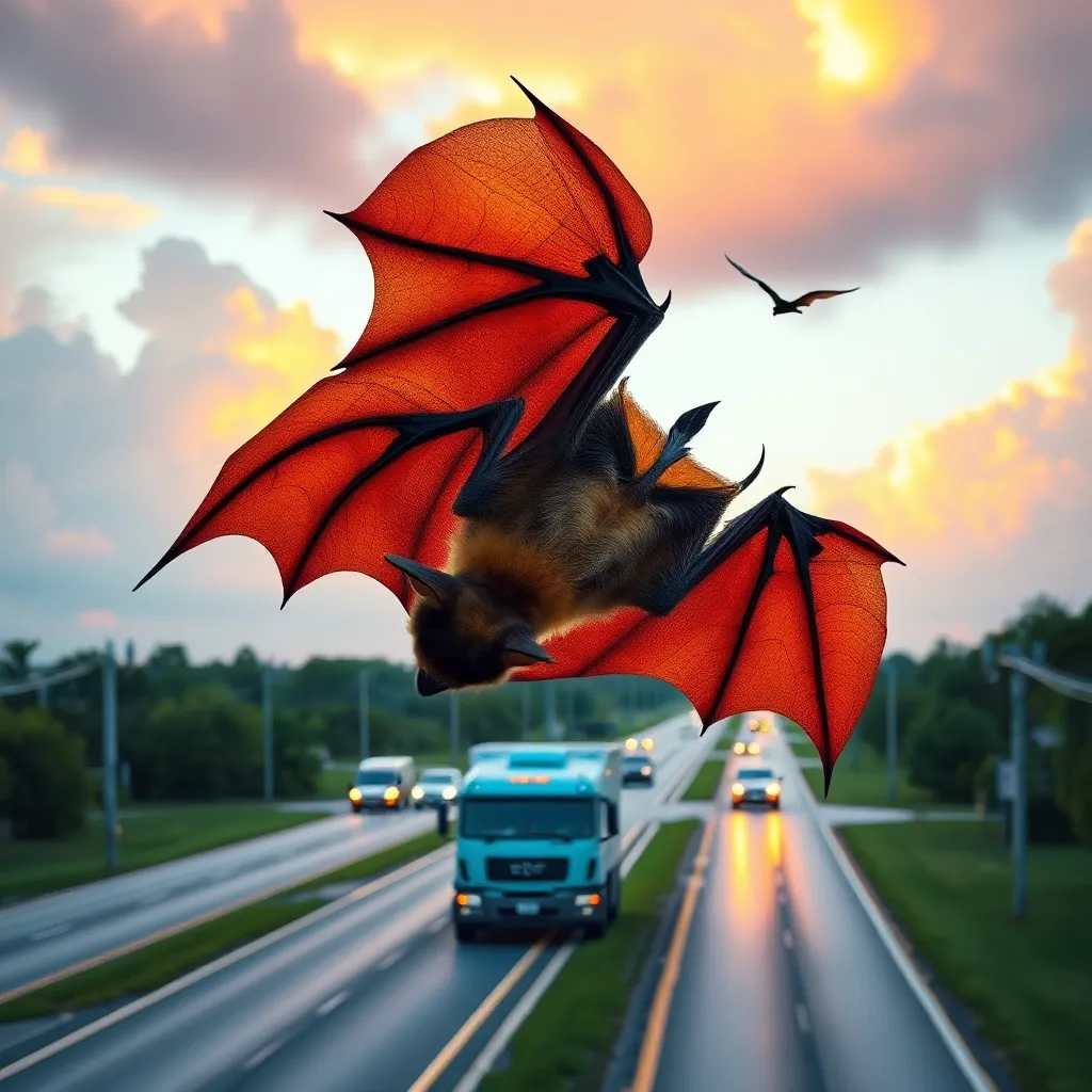 Man Claims to Spot Giant Bat in Orlando Parkway : MysteryLores