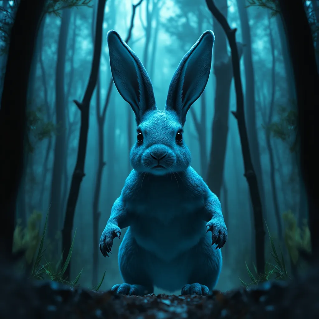Terrifying Dream of a Giant Blue Rabbit Captured : MysteryLores