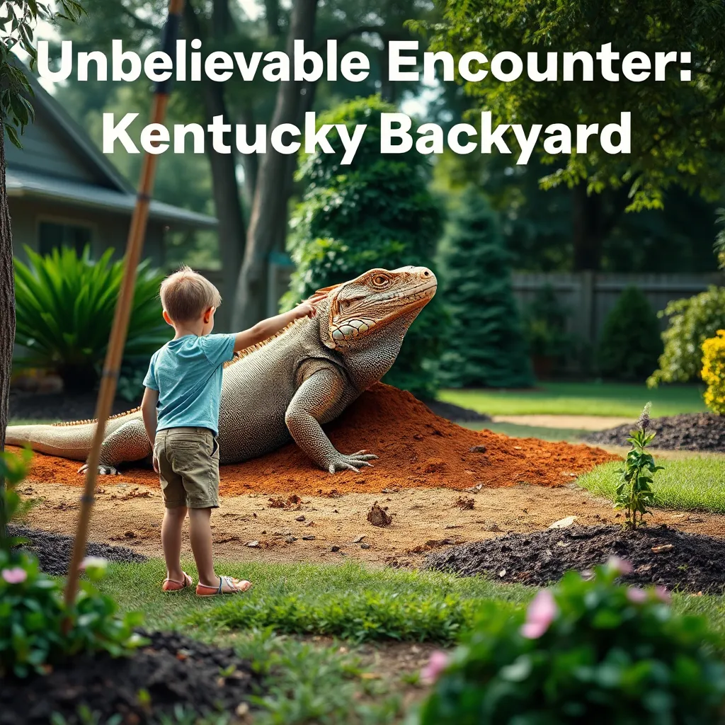 Unbelievable Encounter: Giant Lizard in Kentucky Backyard : MysteryLores