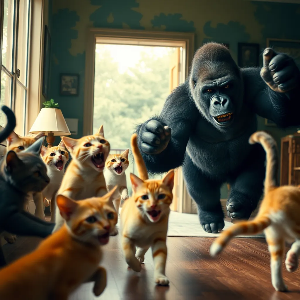 Gorillas Chasing Cats: Strange Dream Interpretation : MysteryLores