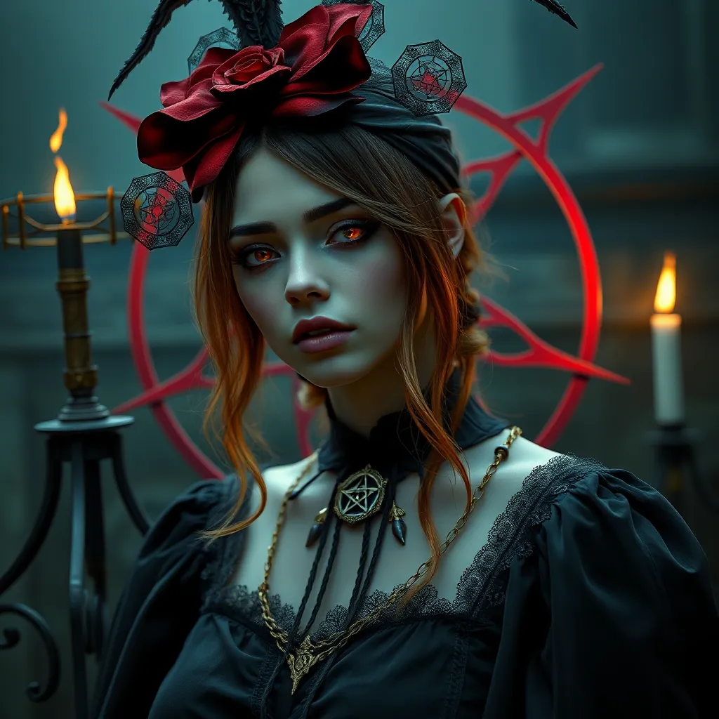 Intriguing Fan Art of a Gothic Satanic Girl : MysteryLores