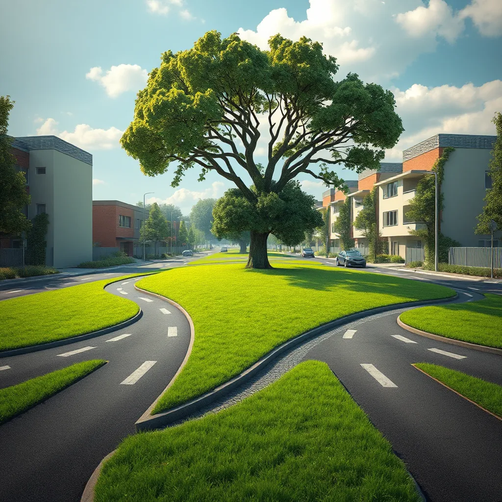 Neighborhood Crossroads: A Grass Oasis for Work : MysteryLores