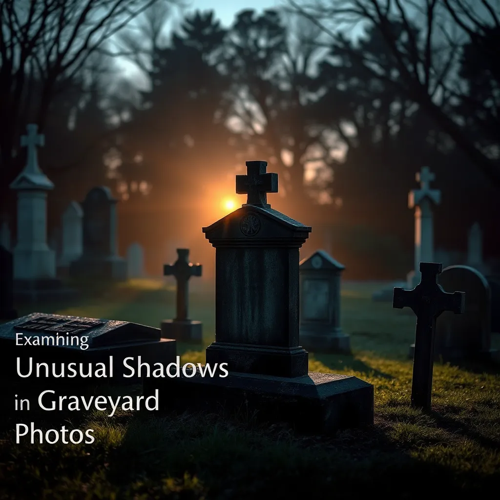 Examining Unusual Shadows in Graveyard Photos : MysteryLores