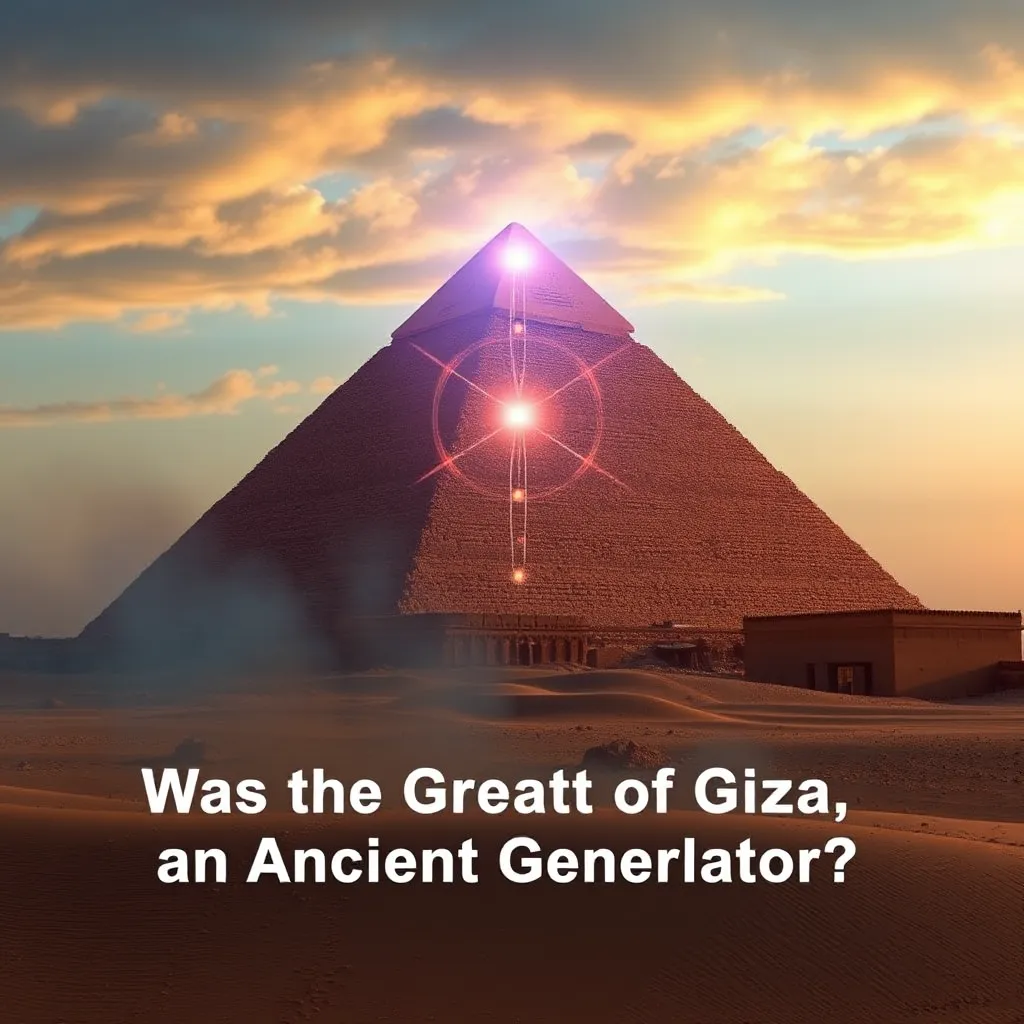 Was the Great Pyramid of Giza an Ancient Energy Generator? : MysteryLores