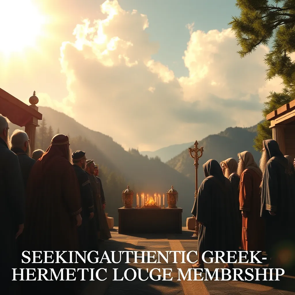 Seeking Authentic Greek Hermetic Lodge Membership : MysteryLores