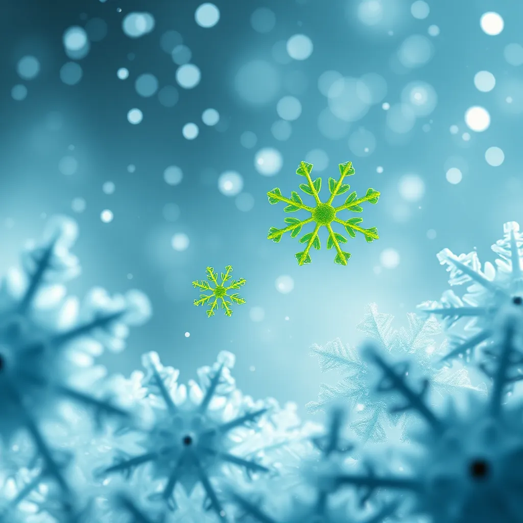 Two Green Snowflakes: An Unusual Weather Phenomenon : MysteryLores