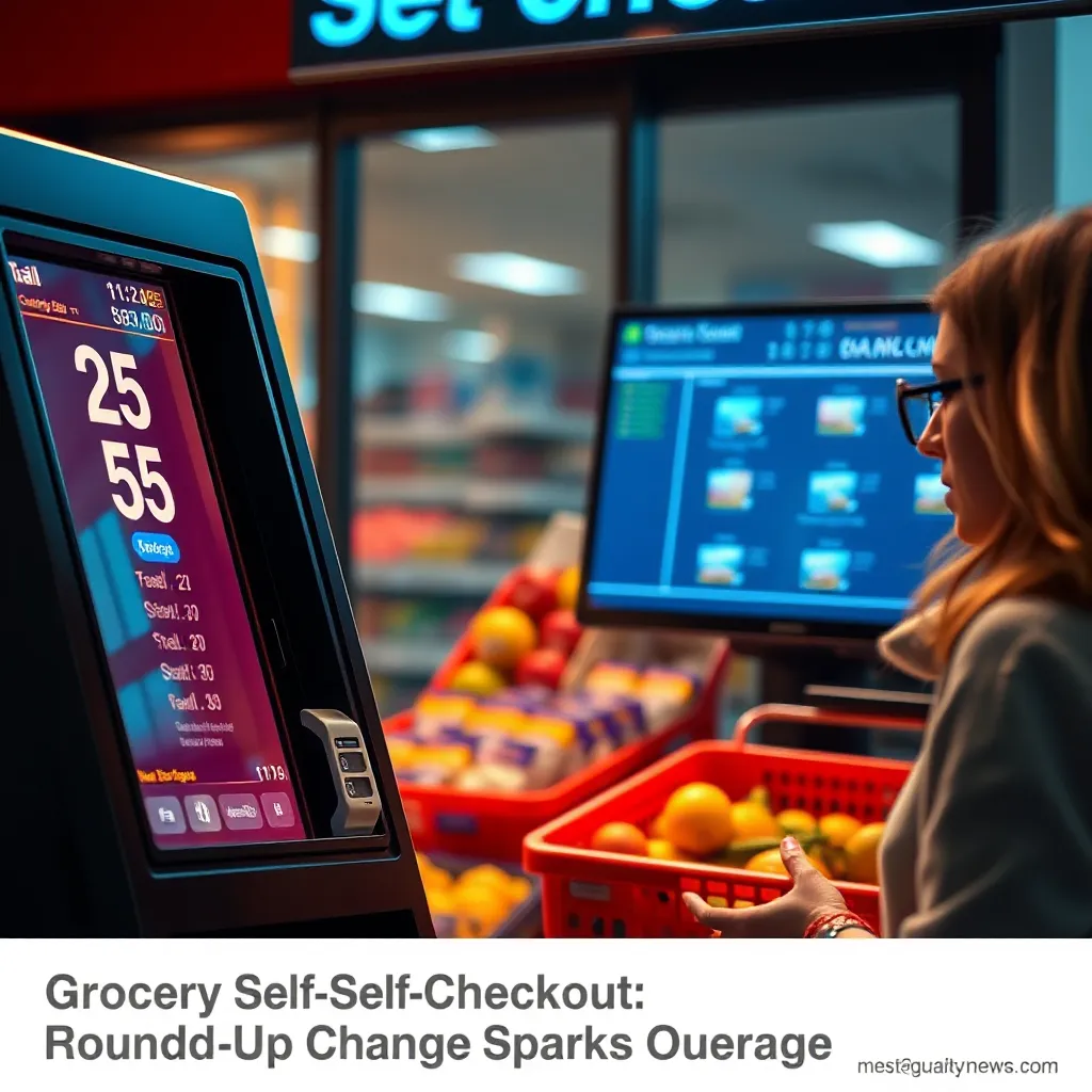 Grocery Self-Checkout Rounding Up Change Sparks Outrage : MysteryLores