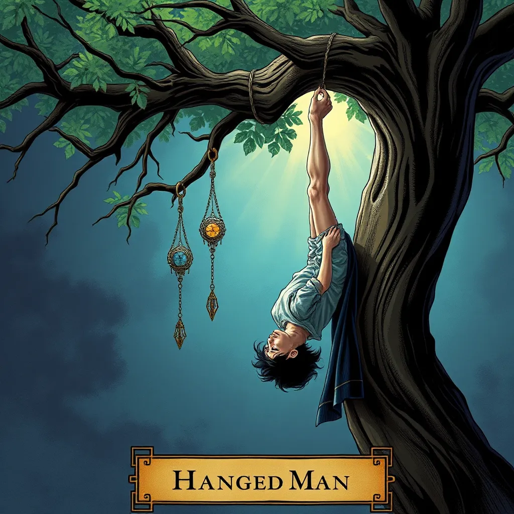 Exploring the Deeper Meaning of The Hanged Man Card : MysteryLores