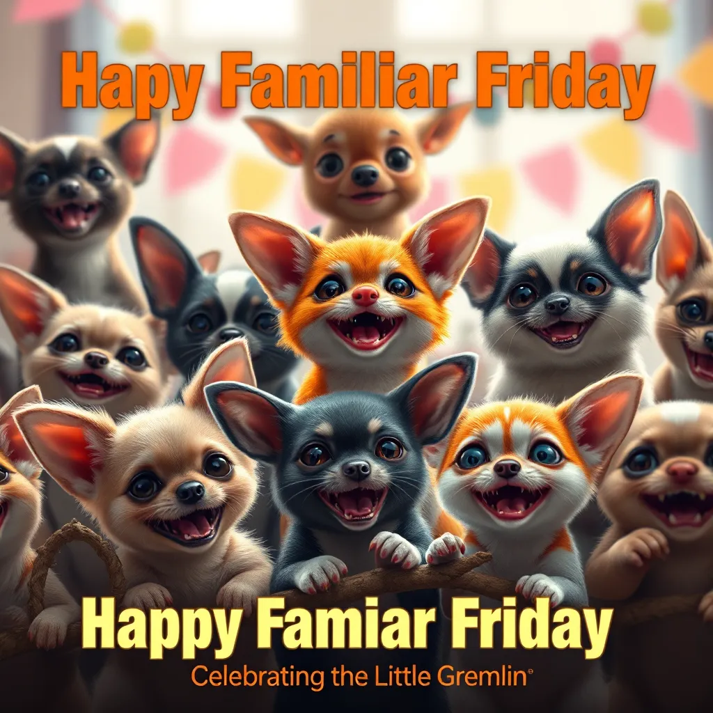 Happy Familiar Friday: Celebrating the Little Gremlin : MysteryLores