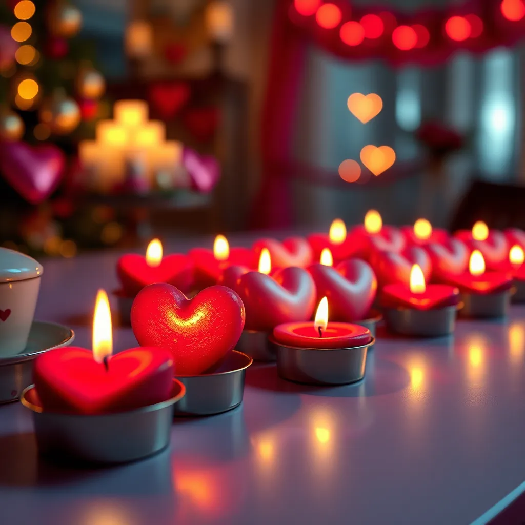 Unique Heart-Shaped Candles for a Romantic Valentine's Day : MysteryLores