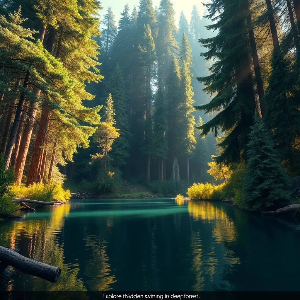 Explore the Hidden Swimming Area in the Deep Forest 🌲🌊 : MysteryLores