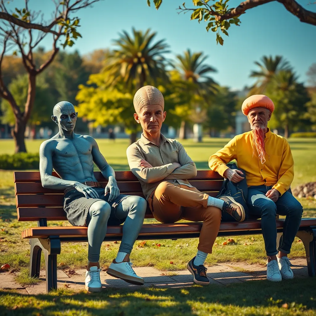 Galactic Squad Relaxing in the Park: A Unique Gathering : MysteryLores