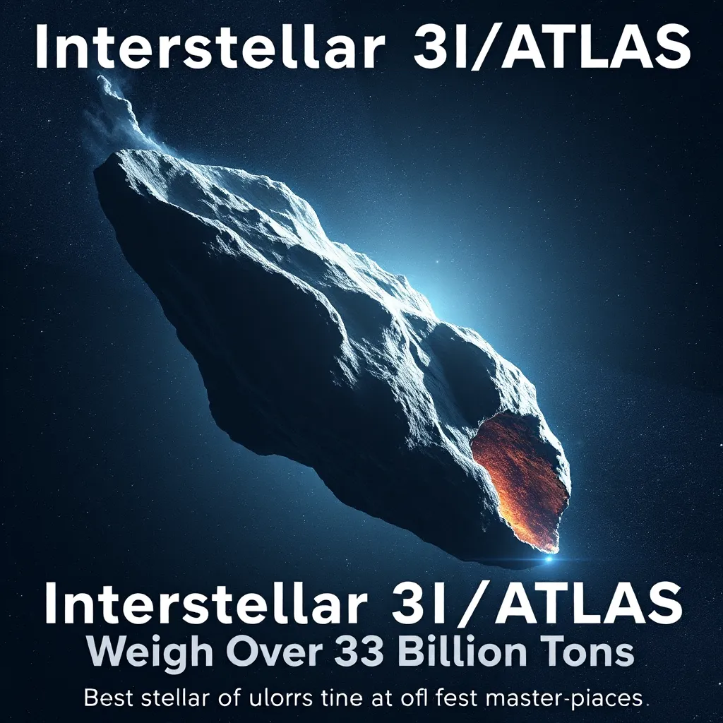 Interstellar Comet 3I/ATLAS Weighs Over 33 Billion Tons : MysteryLores