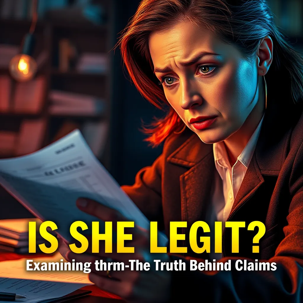 Is She Legit? Examining the Truth Behind Claims : MysteryLores