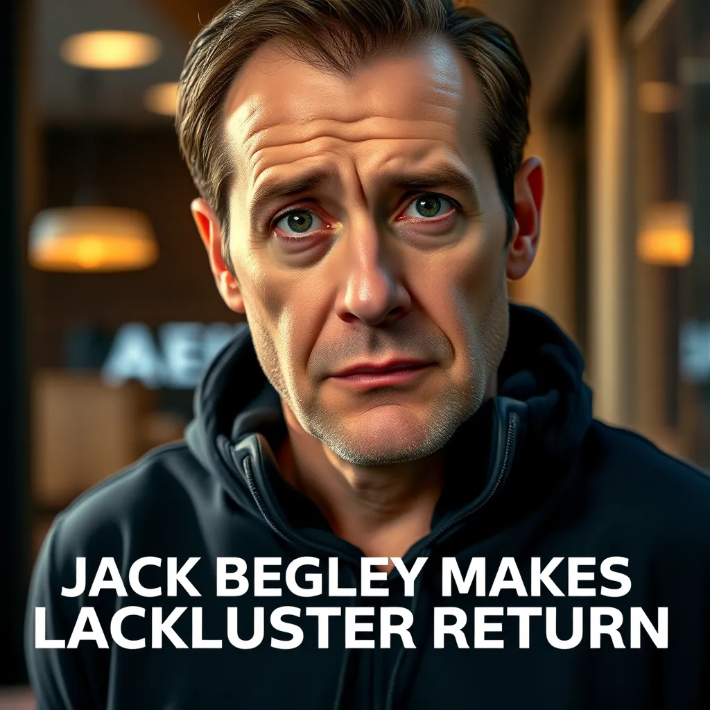 Jack Begley Makes Lackluster Return This Season : MysteryLores