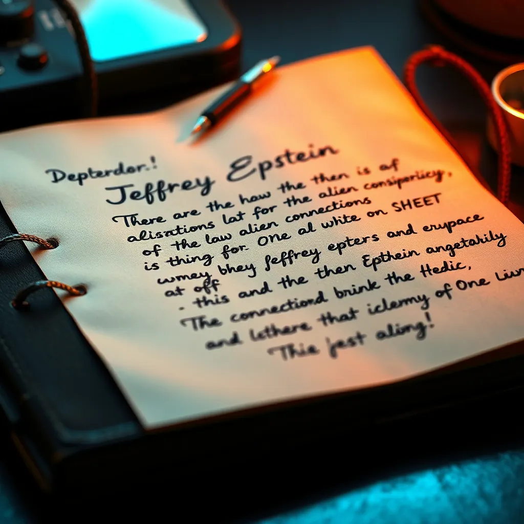 Jeffrey Epstein's Birthday Book and Alien Conspiracies : MysteryLores