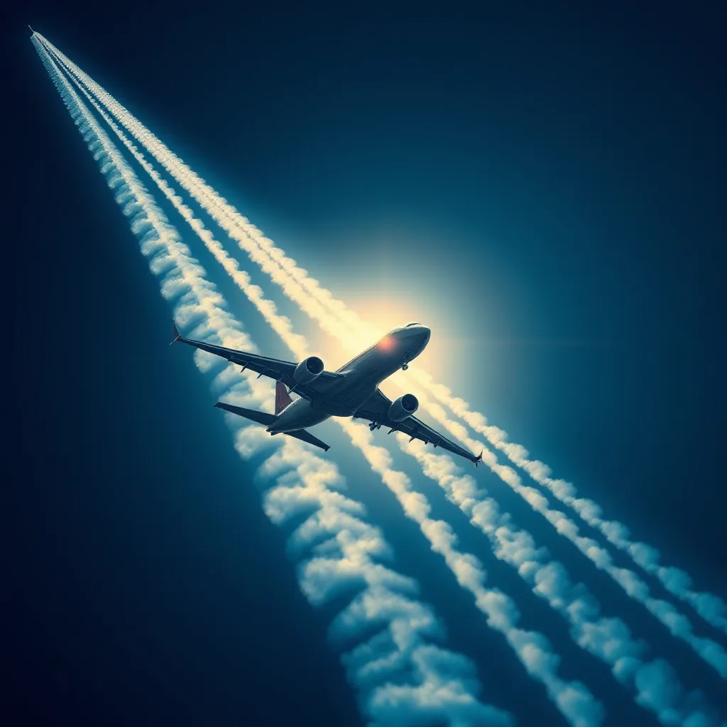 How Jet Engines Form Long Contrail Clouds in the Sky : MysteryLores