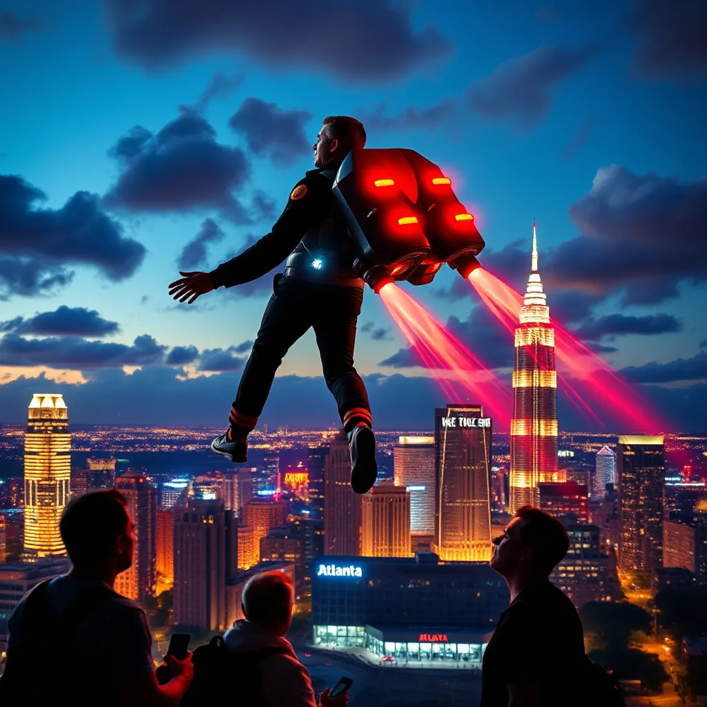 Jetpack Man UFO Sighting Shocks Atlanta in 2025 : MysteryLores