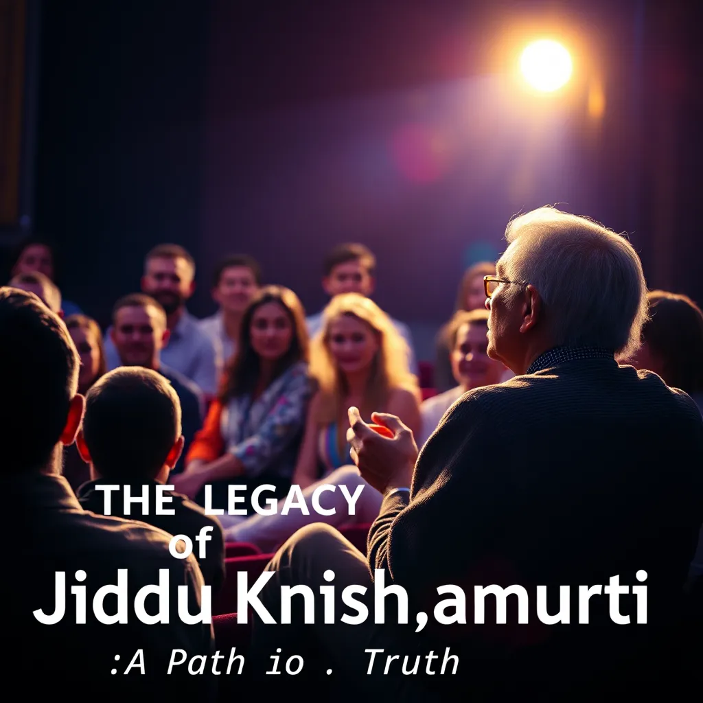 The Legacy of Jiddu Krishnamurti: A Path to Truth : MysteryLores