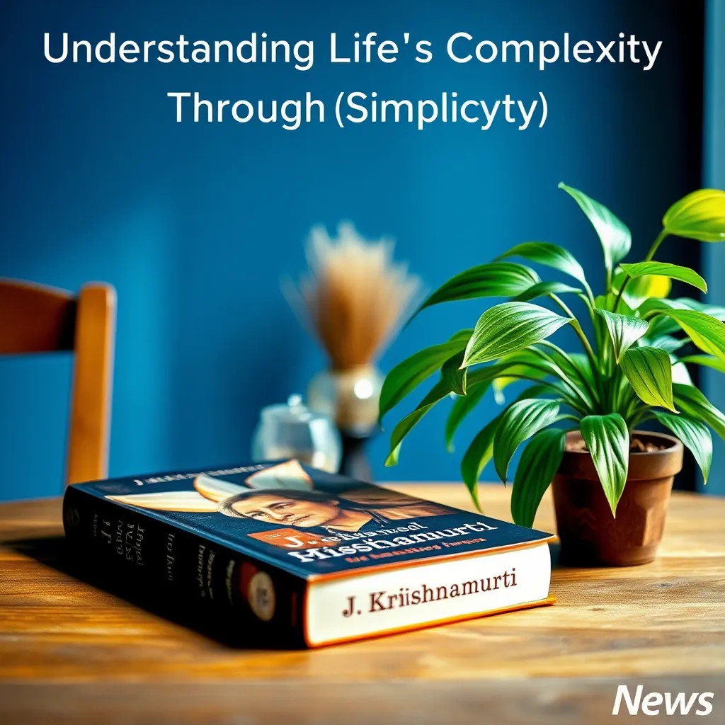 Understanding Life's Complexity Through Simplicity: JK's Wisdom ...