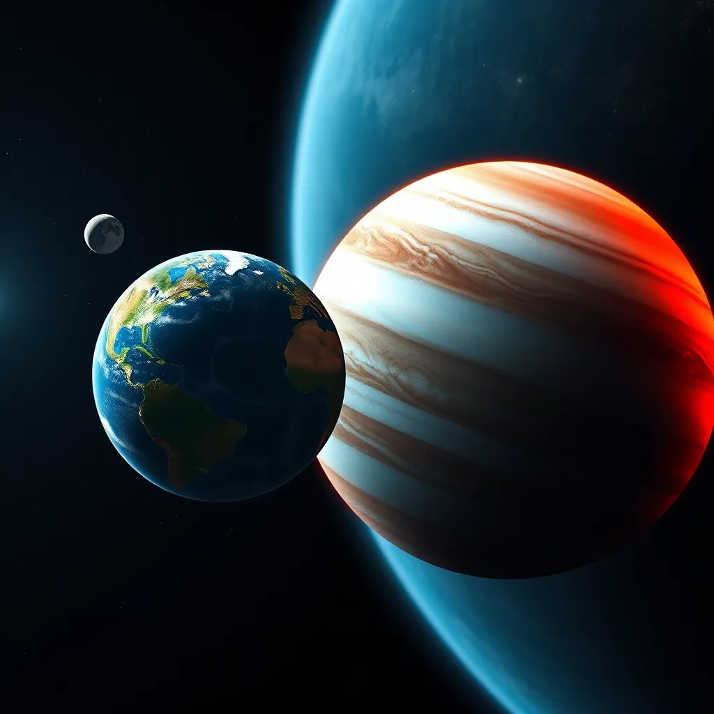 Jupiter vs Earth: Exploring the Size Difference : MysteryLores