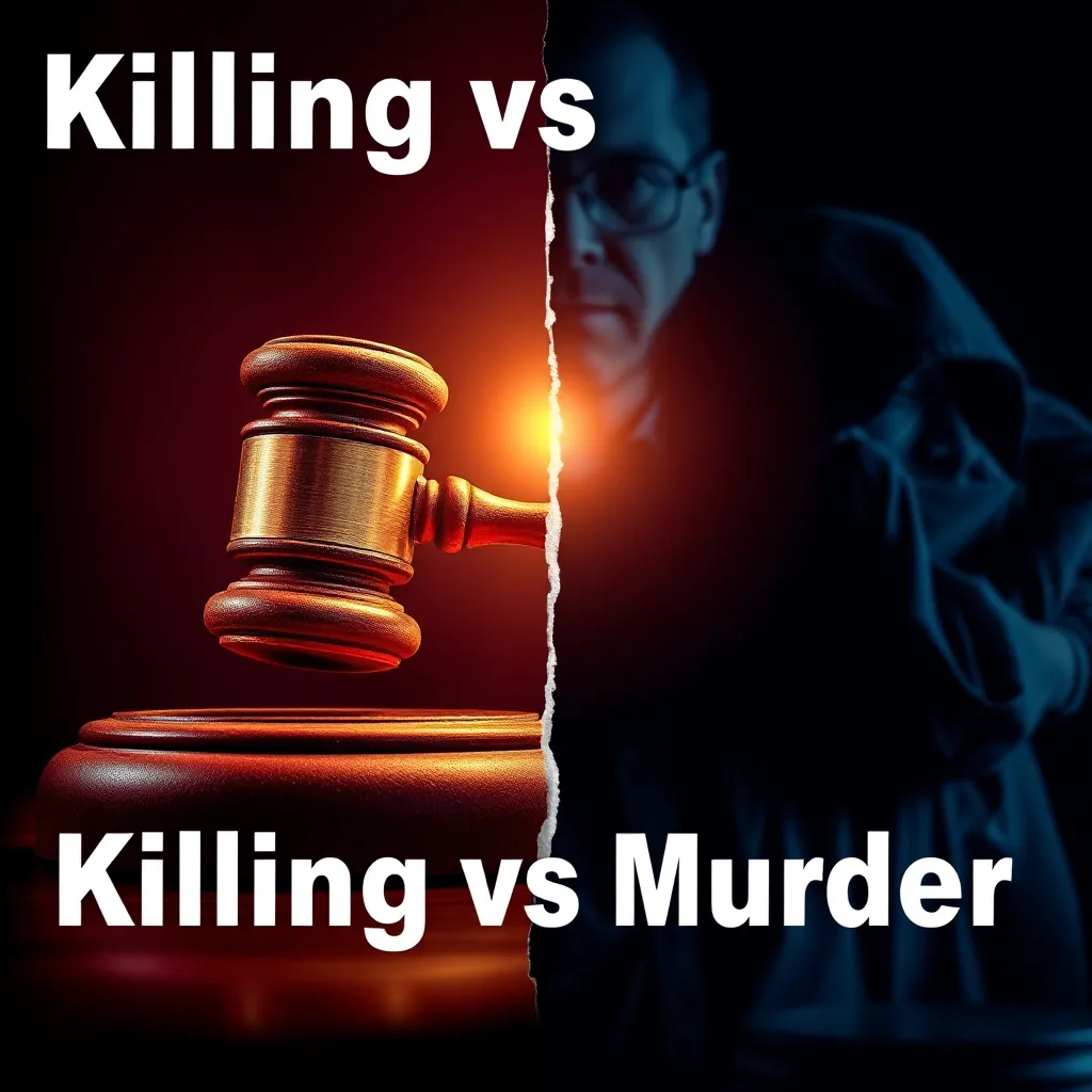 Understanding the Key Differences Between Killing and Murder : MysteryLores