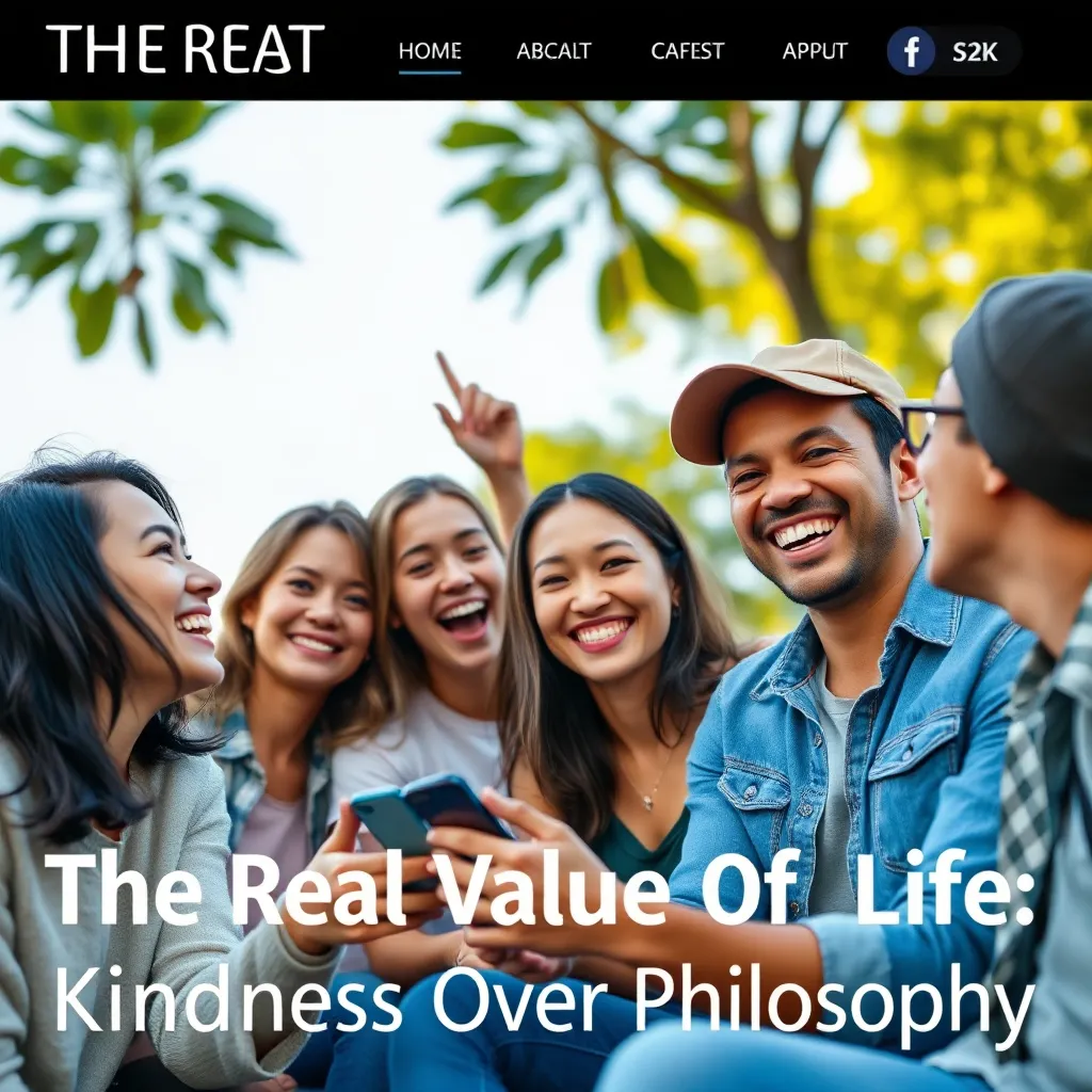 The Real Value of Life: Kindness Over Philosophy : MysteryLores