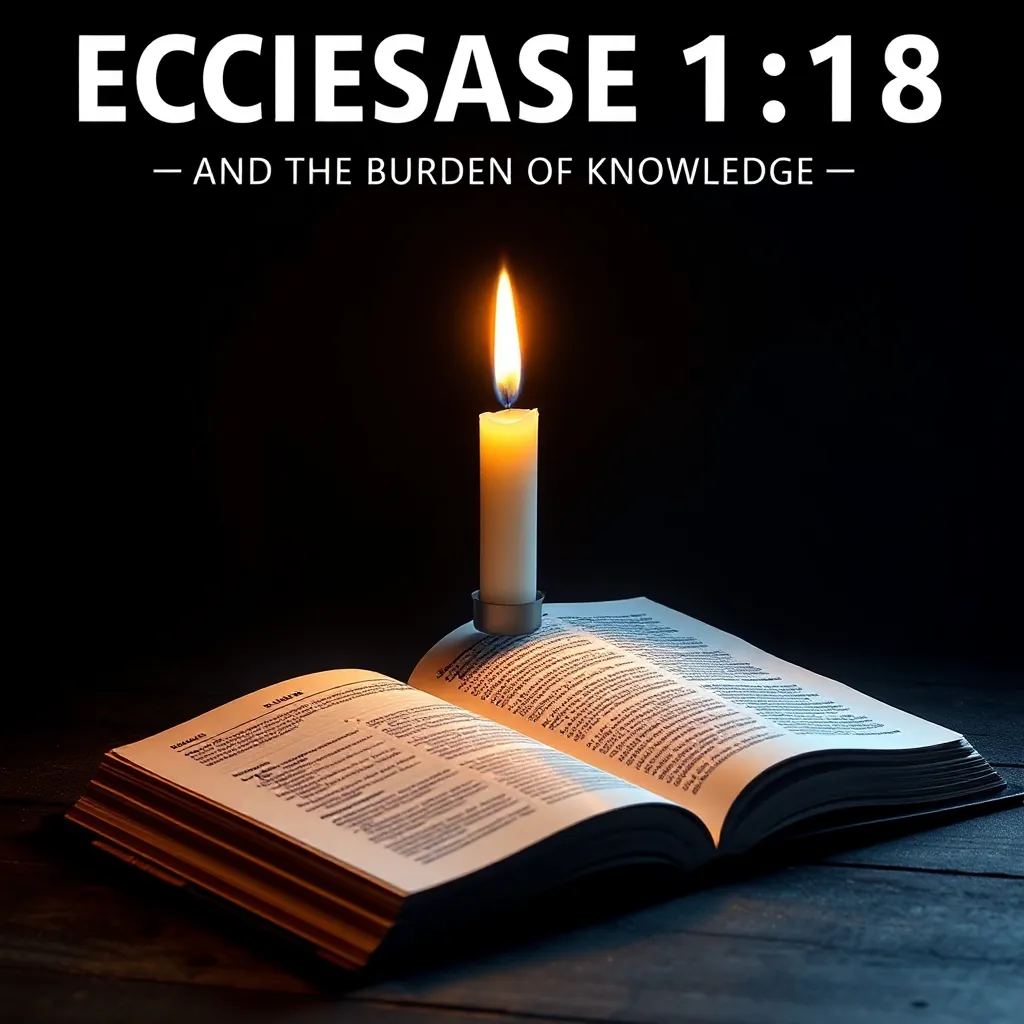 Ecclesiastes 1:18 and the Burden of Knowledge : MysteryLores