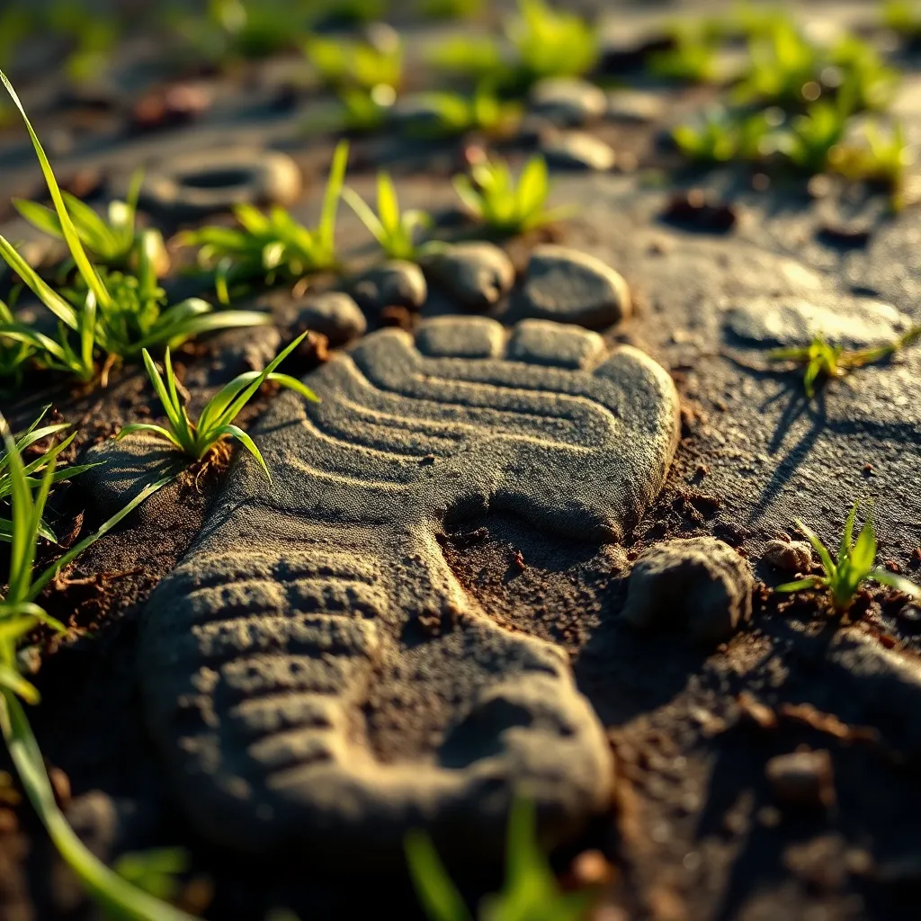 Unexplained Big Footprint Raises Eyebrows in Town : MysteryLores