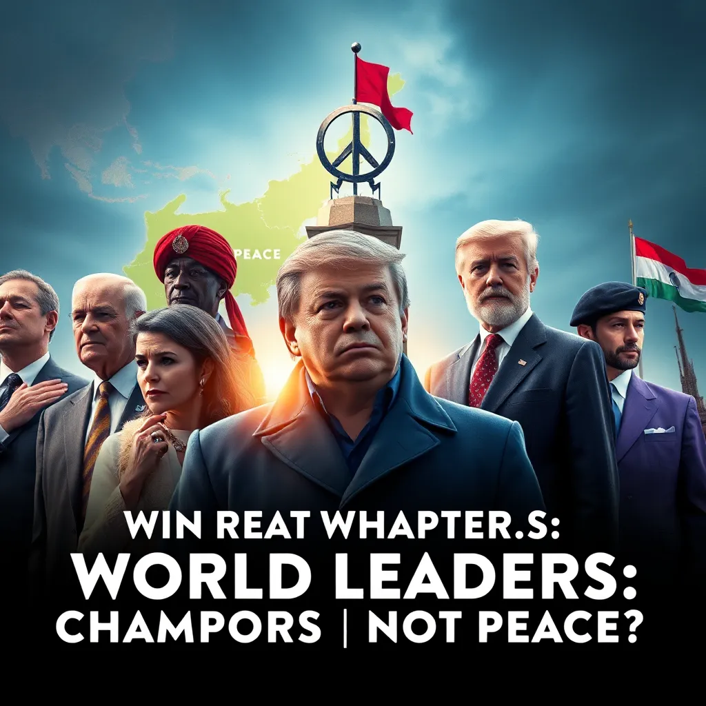 World Leaders: Champions of War, Not Peace? : MysteryLores