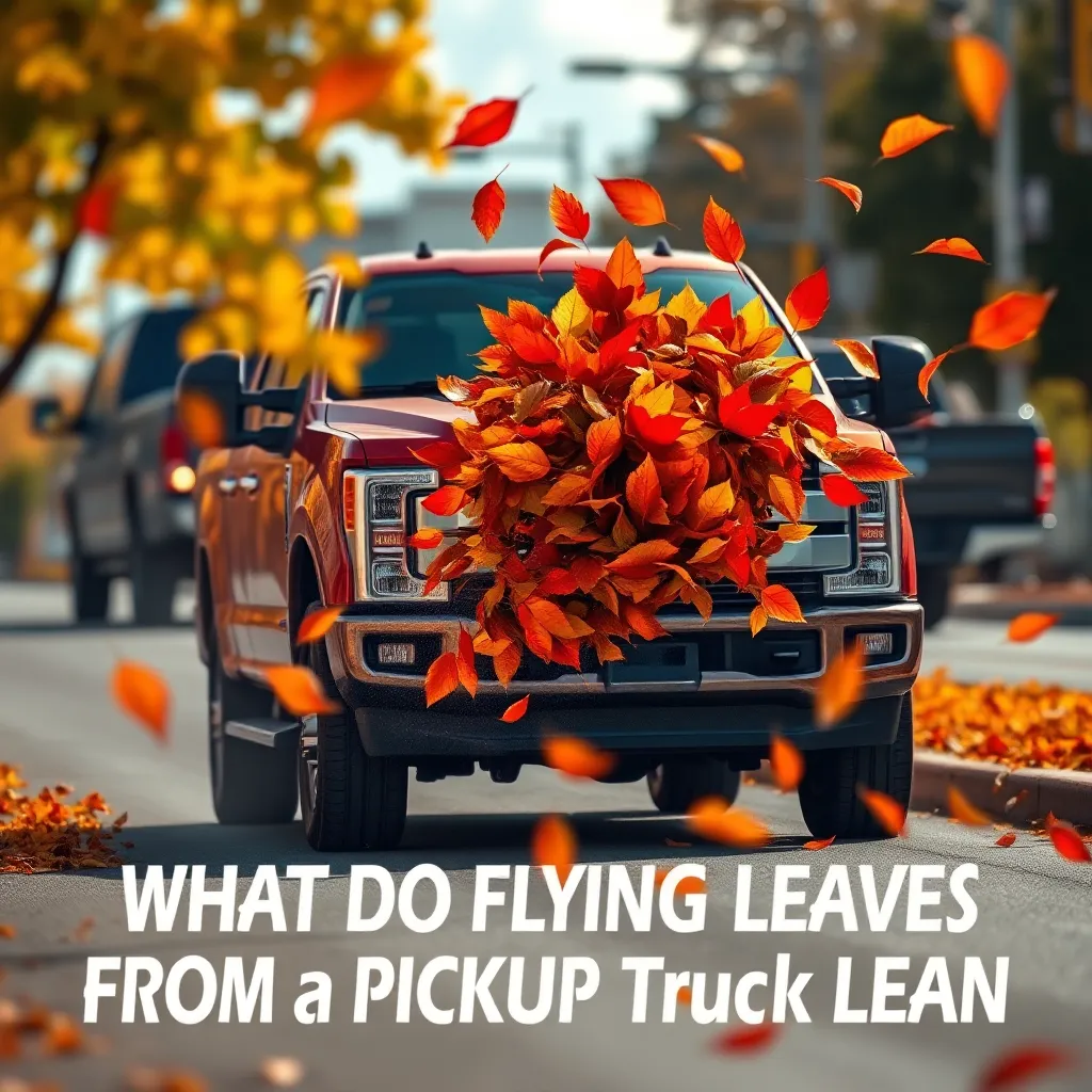 What Do Flying Leaves from a Pickup Truck Mean? : MysteryLores