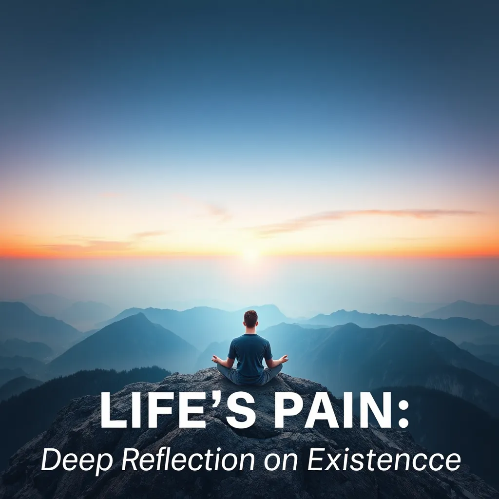 Life's Pain: A Deep Reflection on Existence : MysteryLores