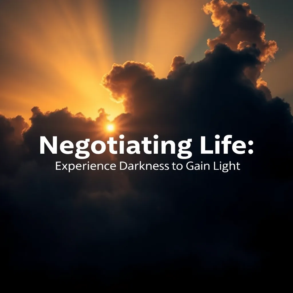 Negotiating Life: Experience Darkness to Gain Light : MysteryLores