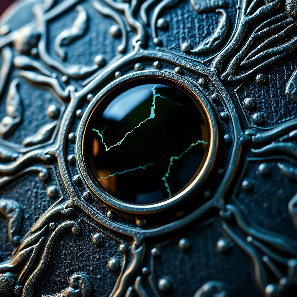 Lightning Snowflake Sigil Board with Obsidian Mirror : MysteryLores