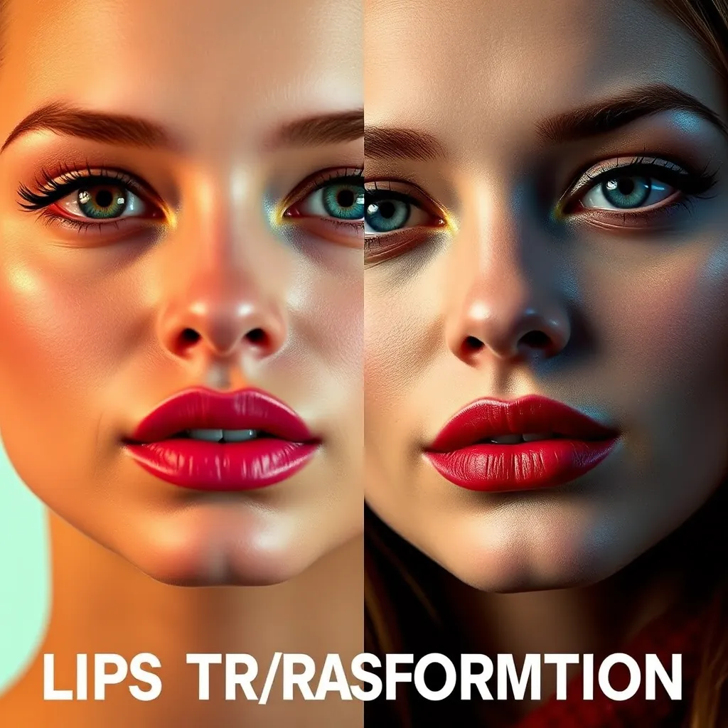 Lips and Face Shape Transformation Results on IG : MysteryLores
