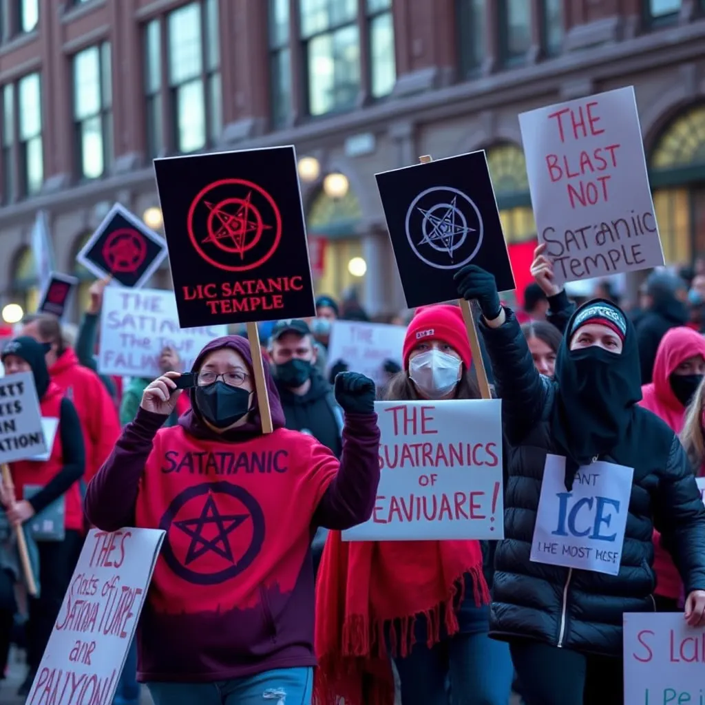 Local Protest: Ties to Satanic Temple Raise Concern : MysteryLores