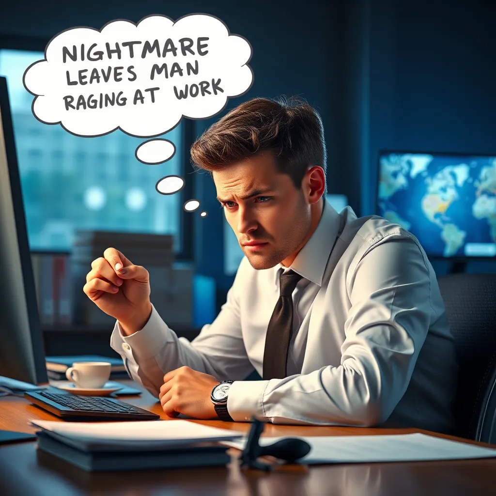 Nightmare Dream Leaves Man Raging at Work : MysteryLores