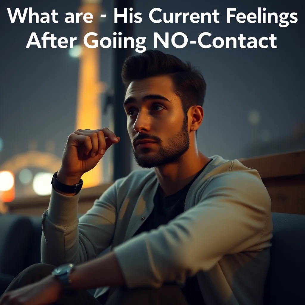 What are His Current Feelings After Going No Contact? : MysteryLores