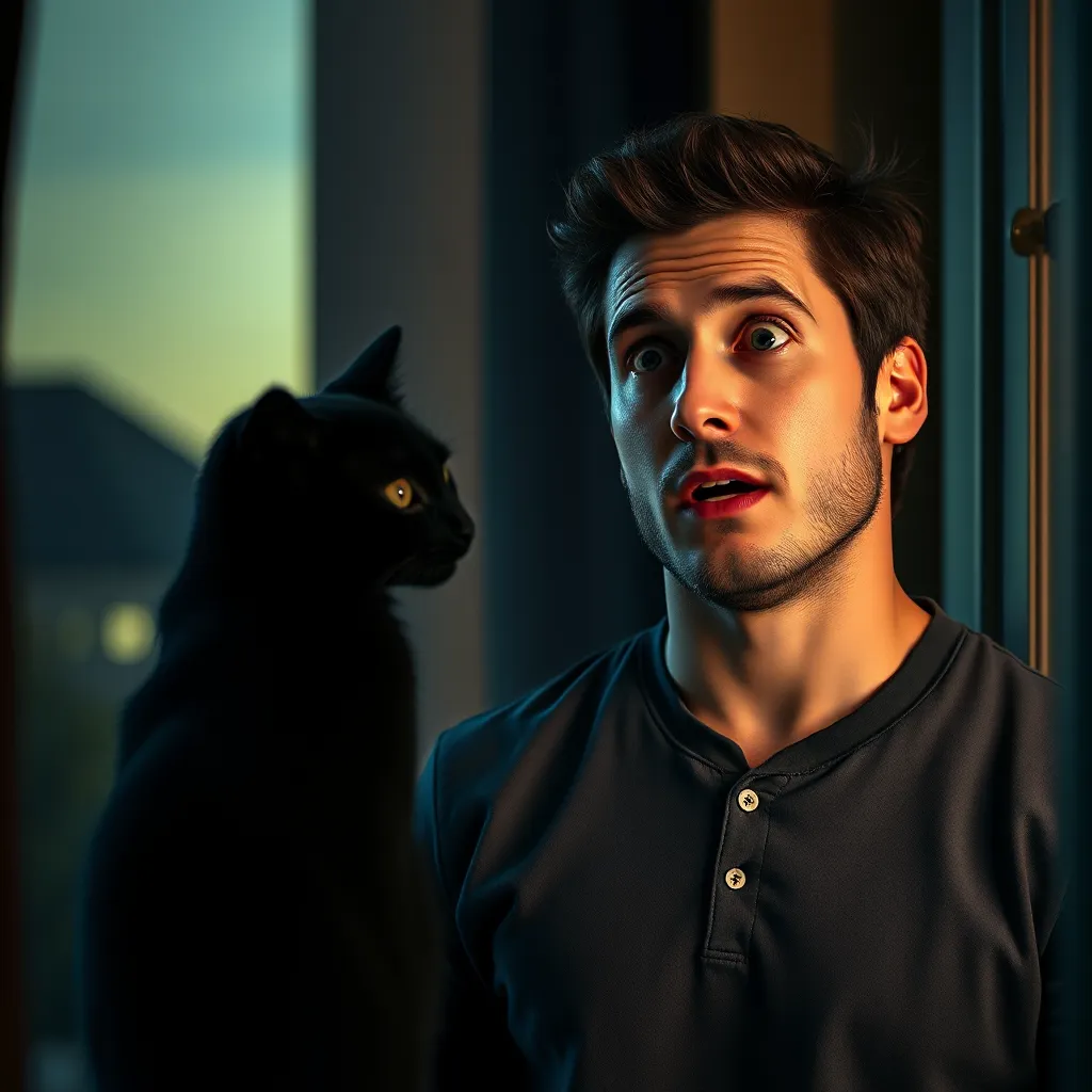 A Cat's Spooky Encounter Leaves Man Shaken with Fear : MysteryLores