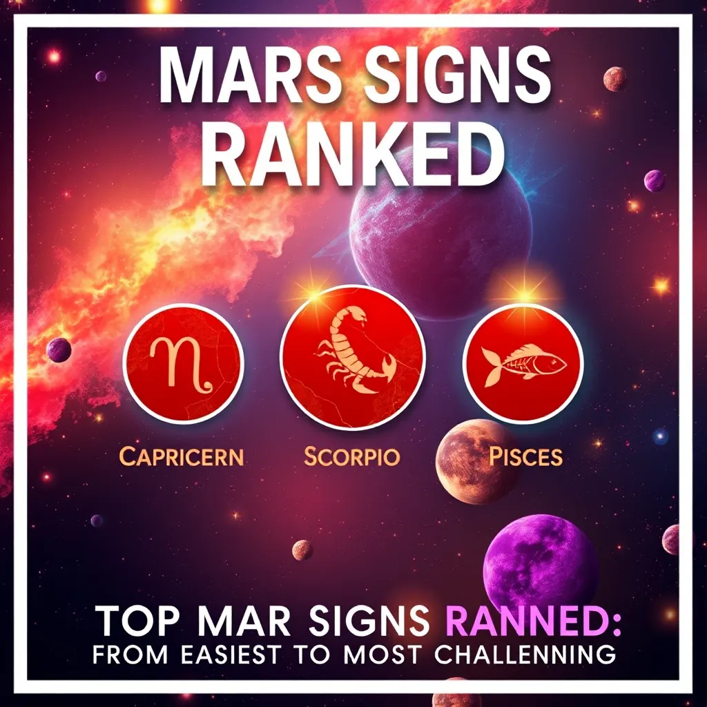 Top Mars Signs Ranked: From Easiest to Most Challenging : MysteryLores