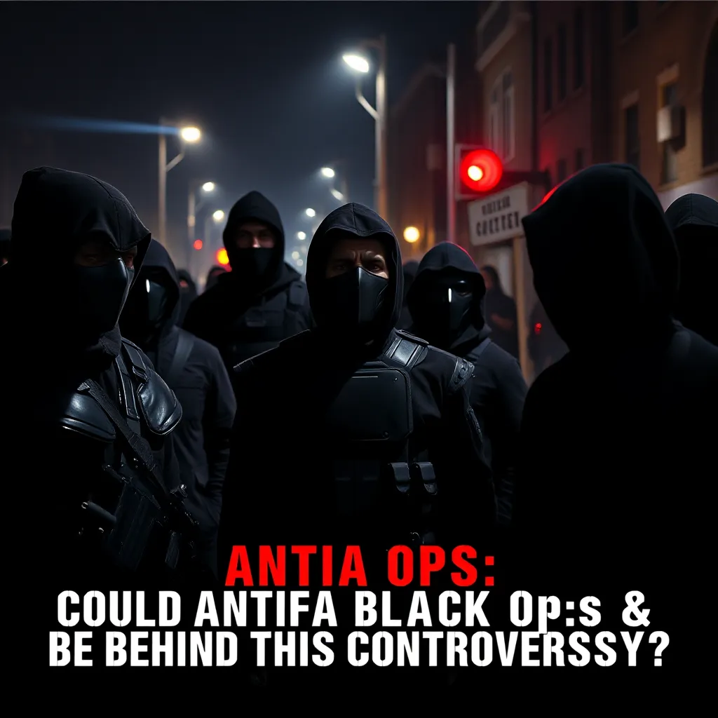 Could Antifa Black Ops Be Behind This Controversy? : MysteryLores
