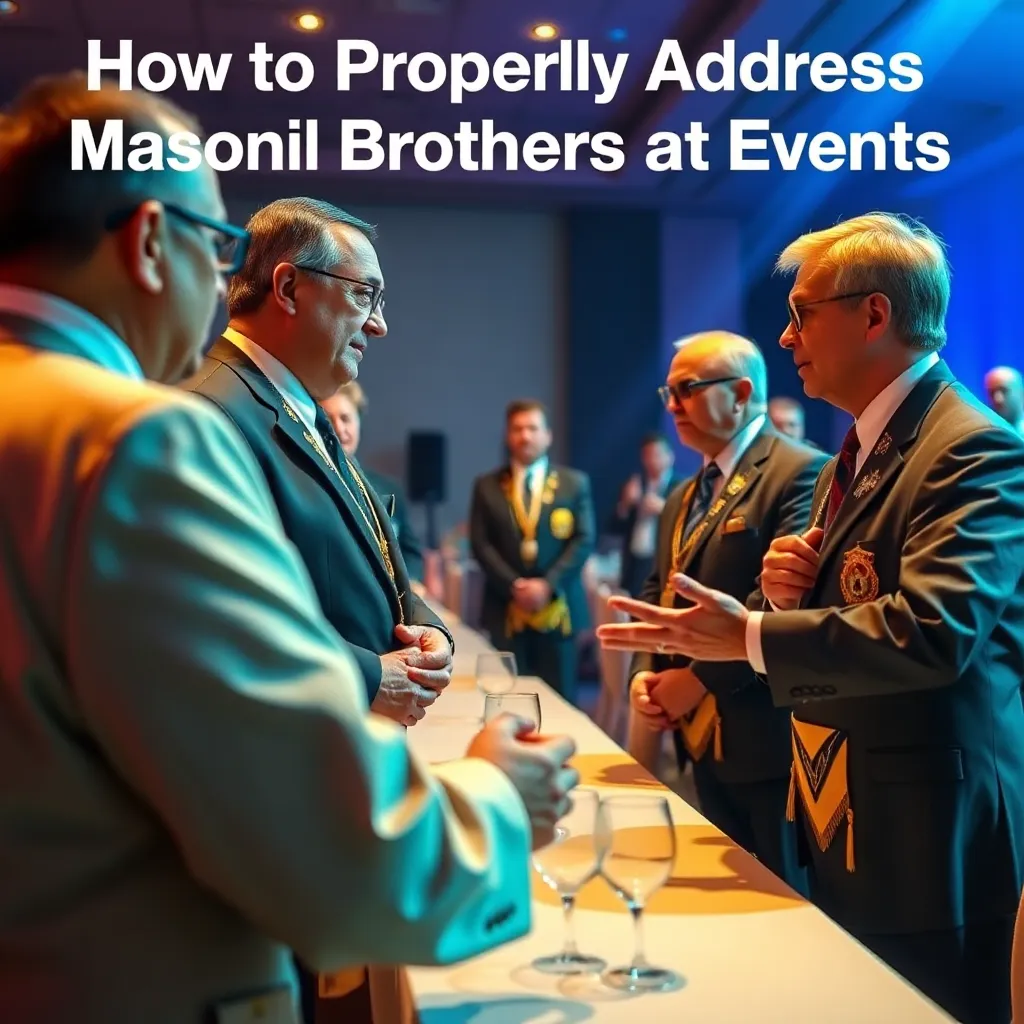 How to Properly Address Masonic Brothers at Events : MysteryLores