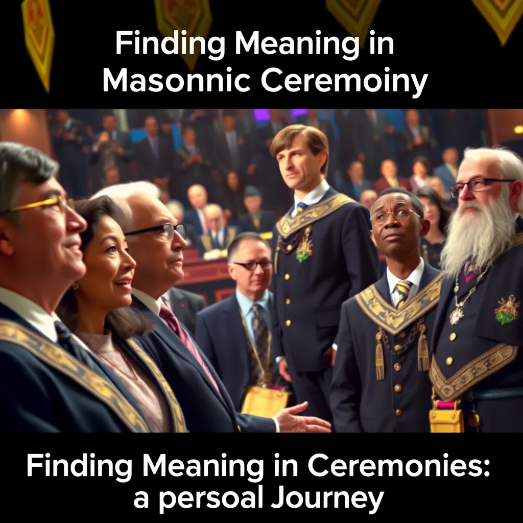 Finding Meaning in Masonic Ceremonies: A Personal Journey : MysteryLores