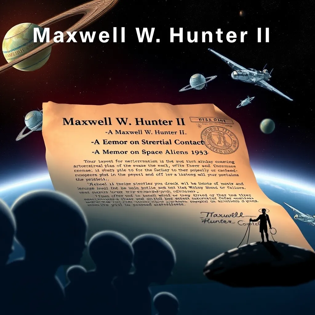 Maxwell W. Hunter II: A Memo on Space Aliens in 1963 : MysteryLores