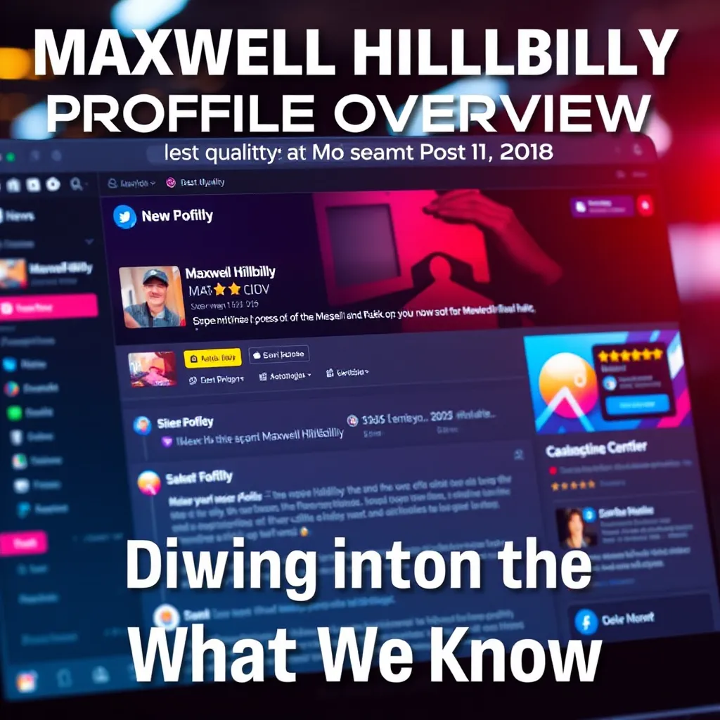 Diving into the MaxwellHillbilly Profile: What We Know : MysteryLores