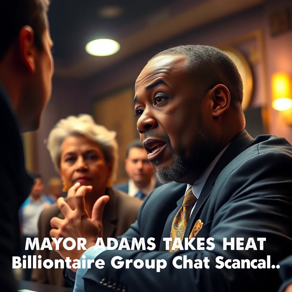 Mayor Adams Takes Heat for Billionaire Group Chat Scandal : MysteryLores