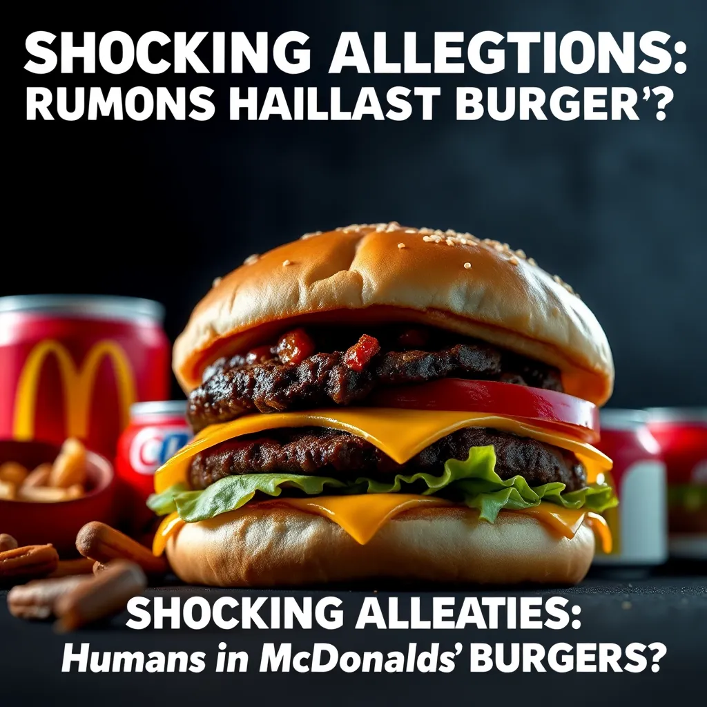 Shocking Allegations: Humans in McDonald's Burgers? : MysteryLores