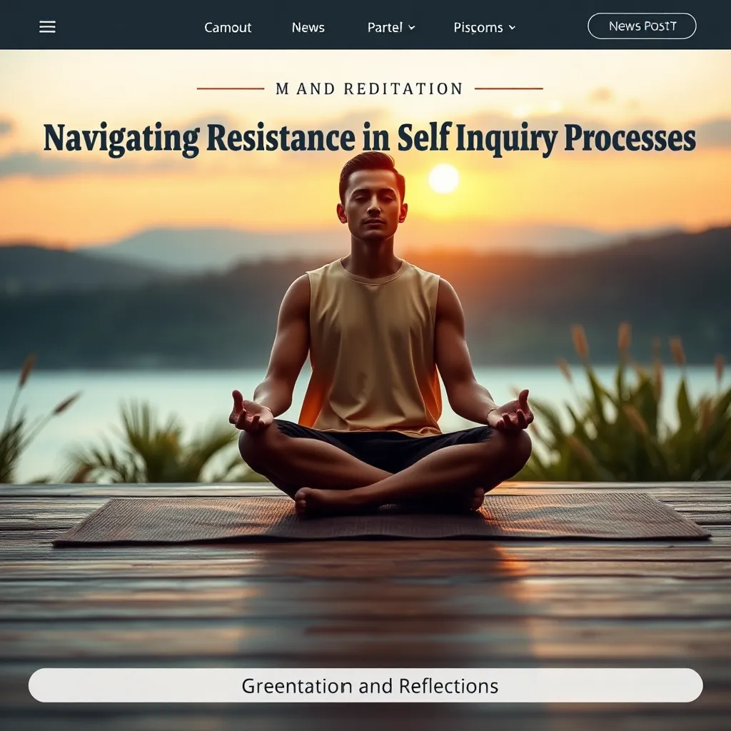 Navigating Resistance in Self Inquiry Processes : MysteryLores